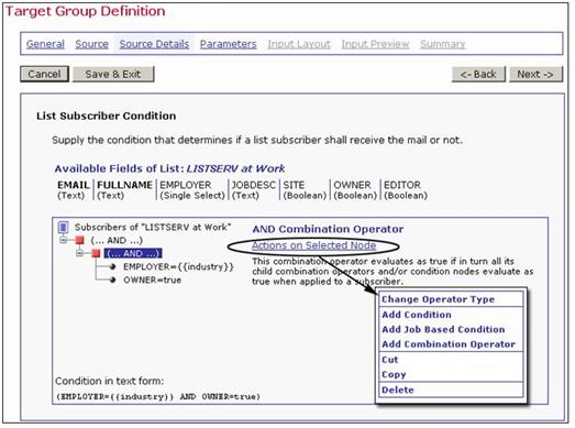 Section 13 Hosted Recipient List Target Groups