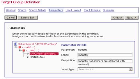 Section 13 Hosted Recipient List Target Groups