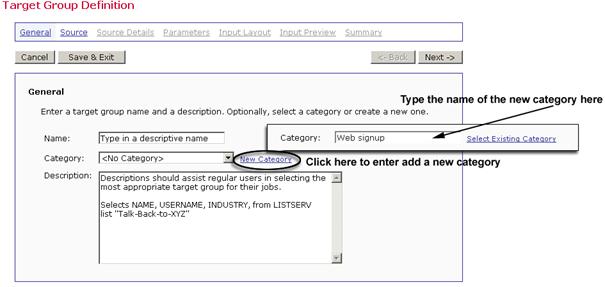Section 14 Classic LISTSERV List Target Groups