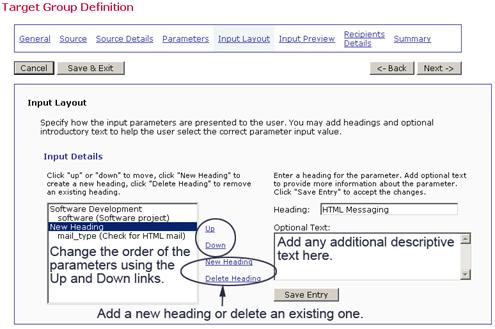 Section 14 Classic LISTSERV List Target Groups