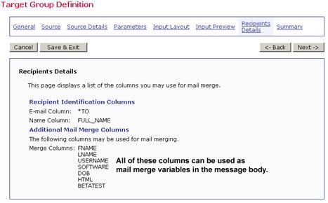 Section 14 Classic LISTSERV List Target Groups