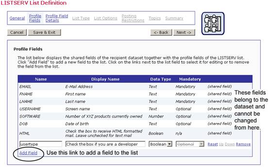 Section 7 Creating Hosted LISTSERV Lists